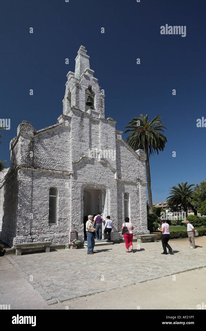 A Toxa La Toja shell church O Grove Galicia Rias Baias western Spain ...