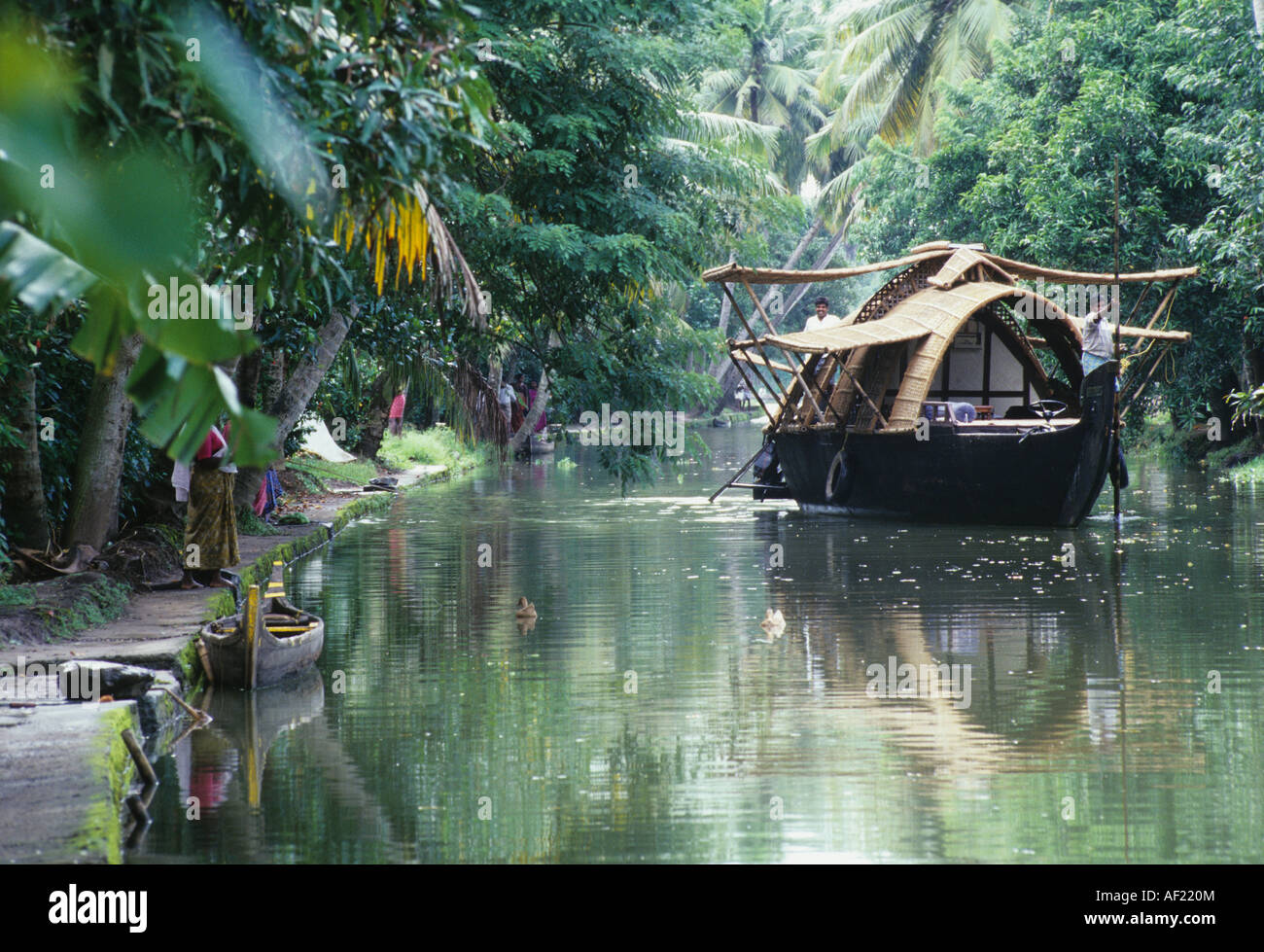 kerala rice boat Stock Photo - Alamy