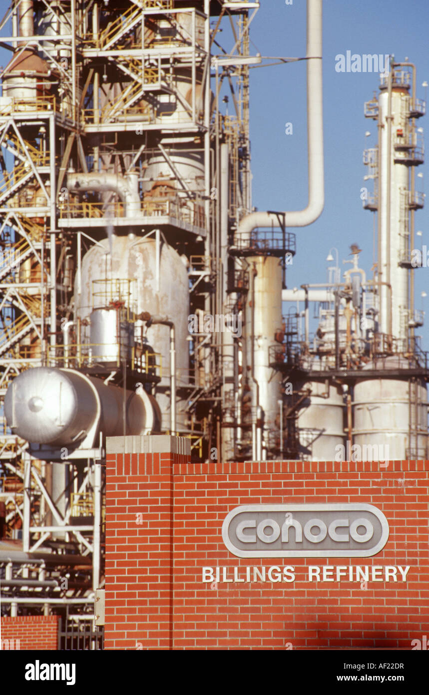 Conoco refinery Billings, Montana Stock Photo - Alamy