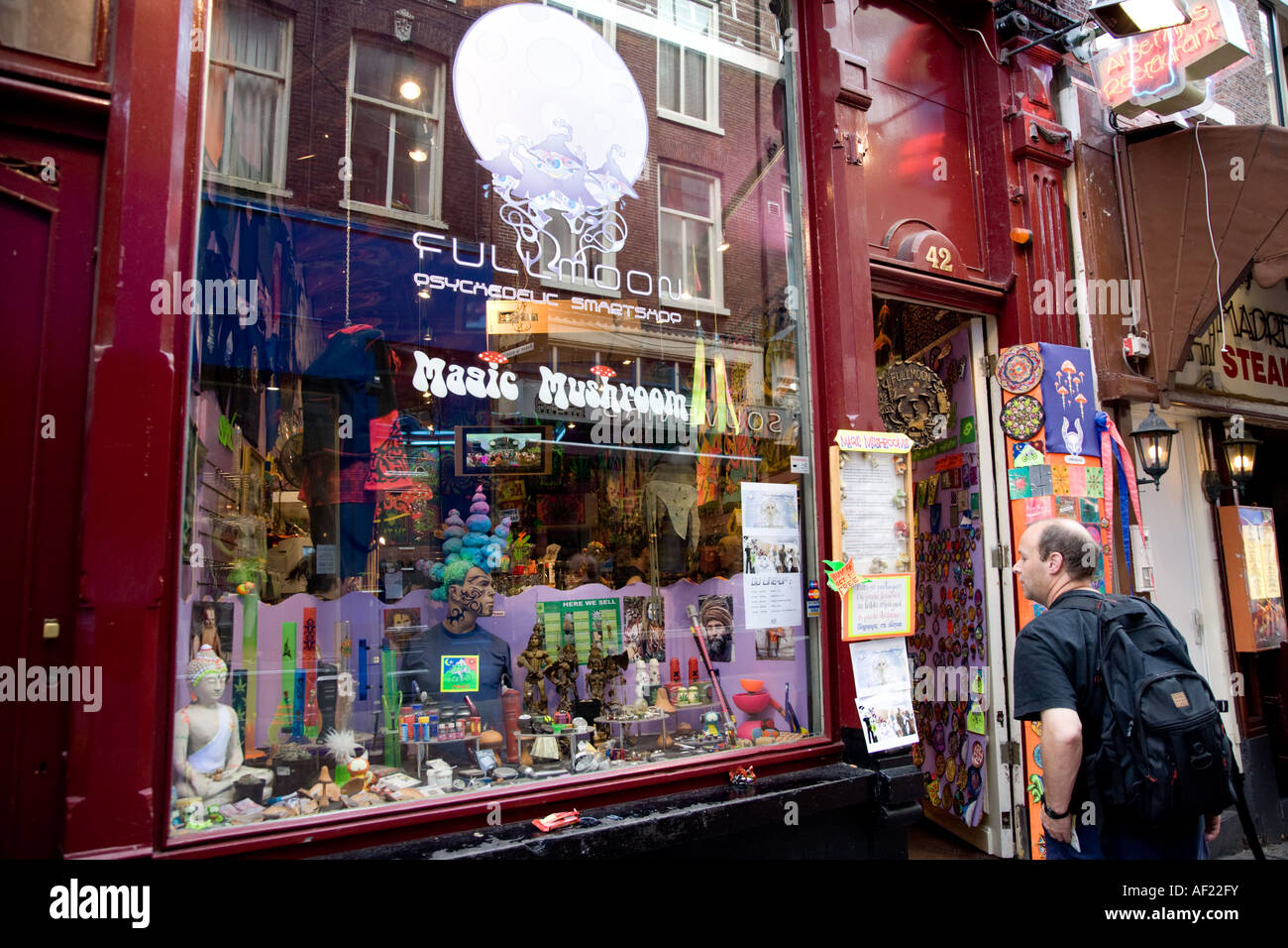 Full Moon, Headshop, Amsterdam, The Netherlands Stock Photo - Alamy