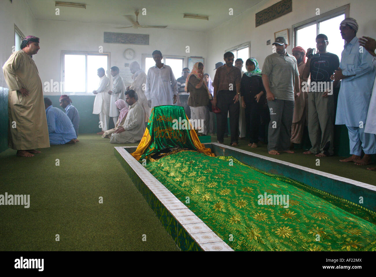 Arab Men Praying Tomb of Job During Kharif or Summer Monsoon Nabi Ayoub ...