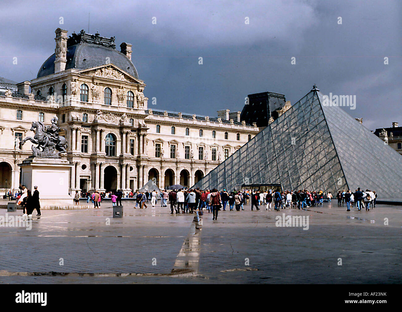 Pyramid Entrance to the Louvre Museum. Paris Stock Photo - Alamy