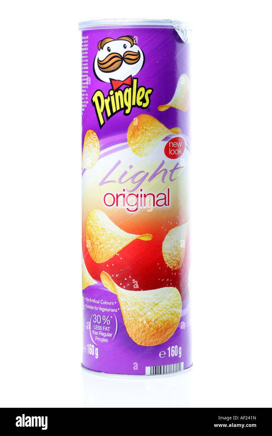 Light original ready salted plain crisps pringles tub snack hi-res ...