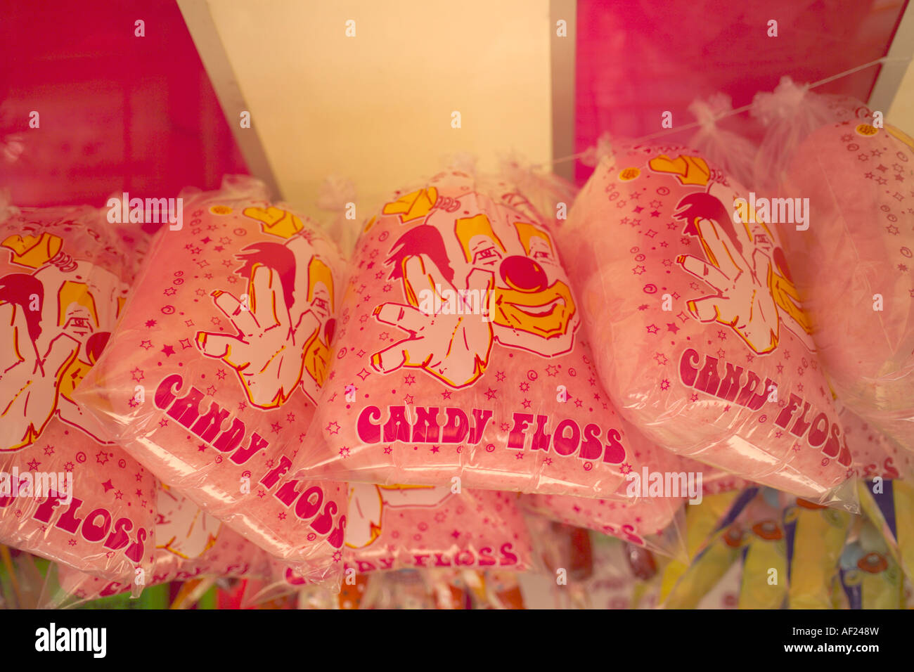 candy floss at fairground Stock Photo - Alamy