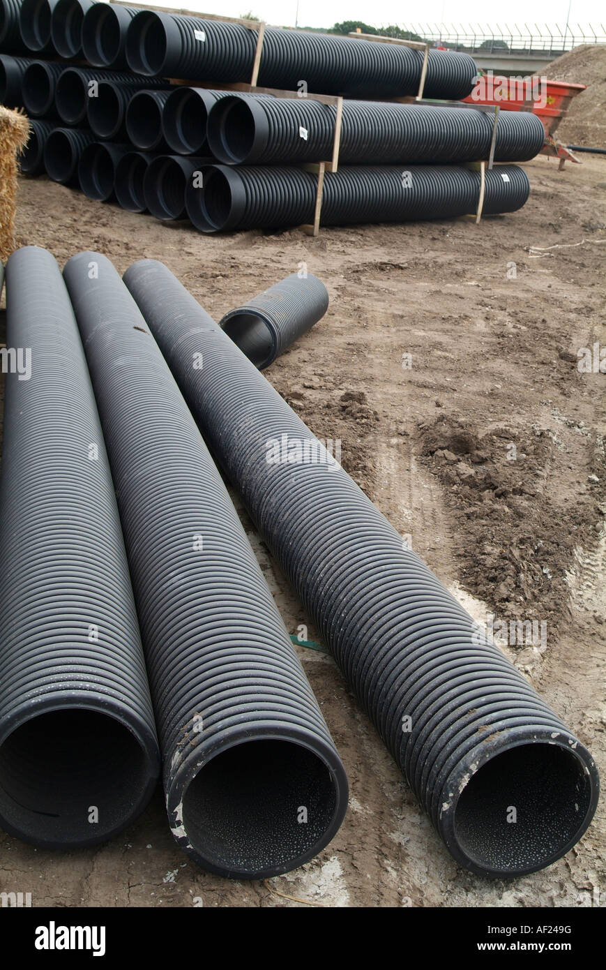 Plastic construction pipes hi-res stock photography and images - Alamy