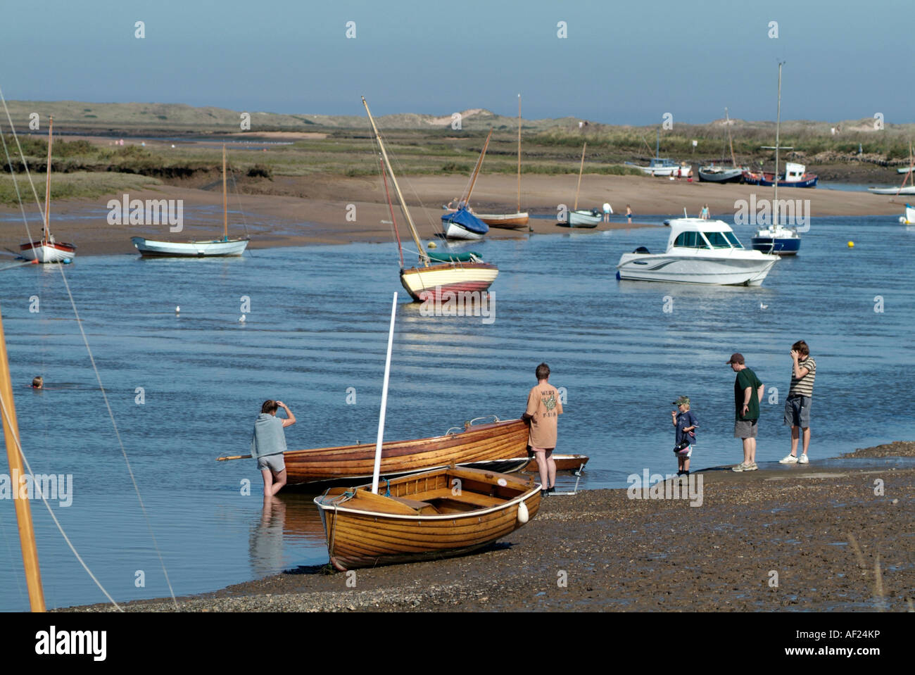 Burnham Overy Staithe Norfolk Stock Photo - Alamy