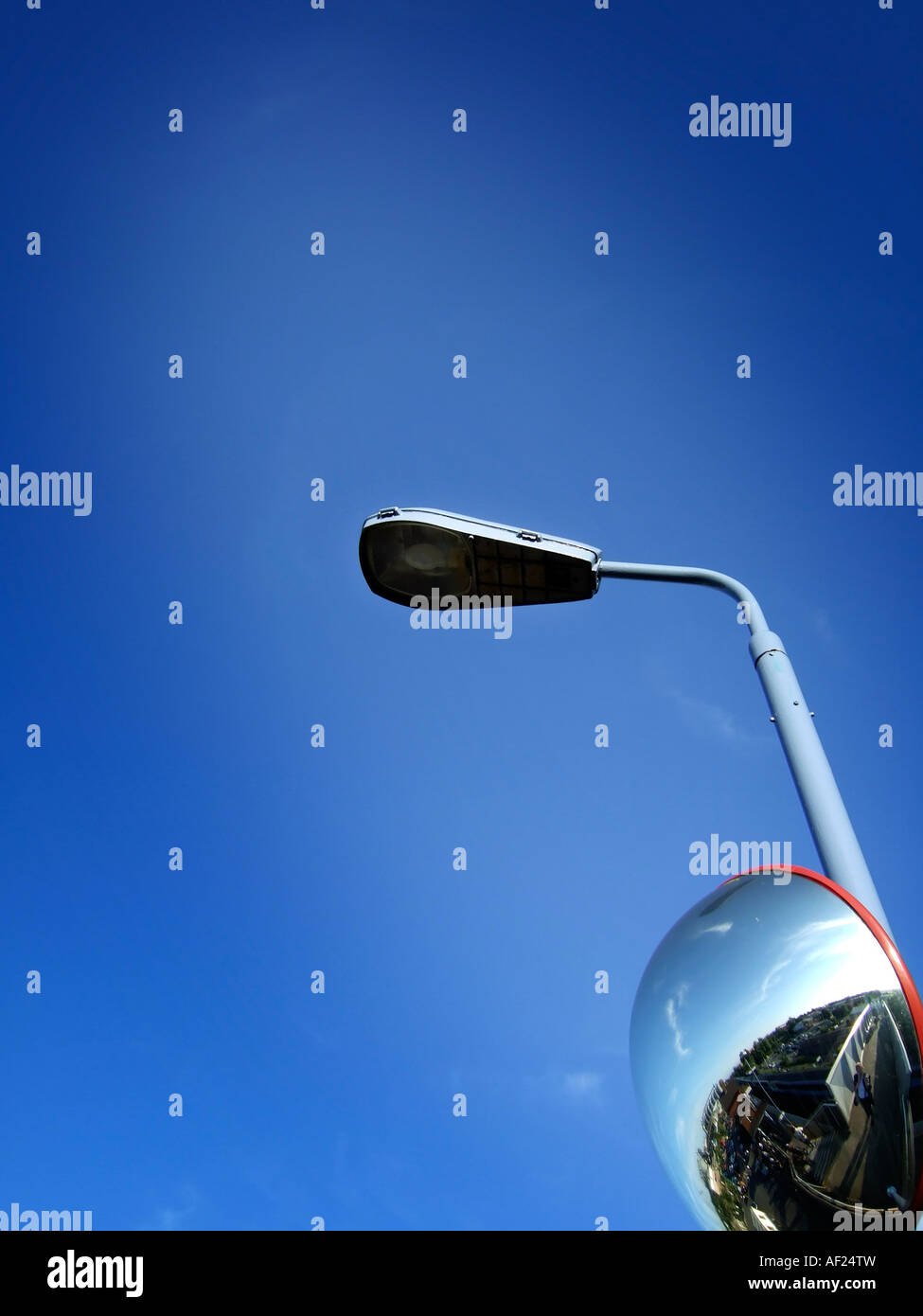 lamp post and mirror Stock Photo - Alamy