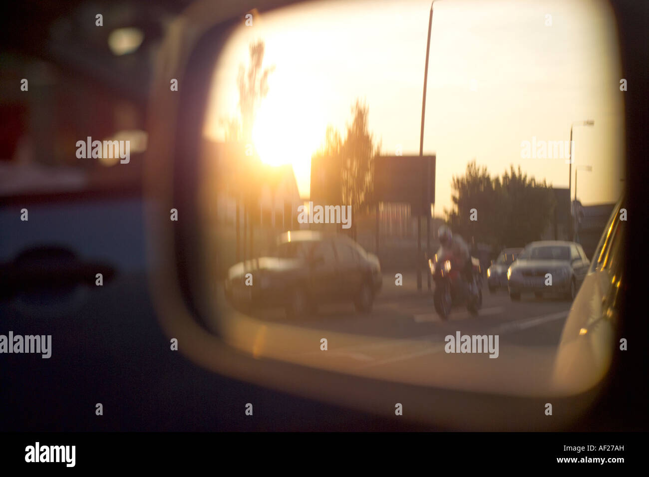 wing mirror reflection Stock Photo - Alamy