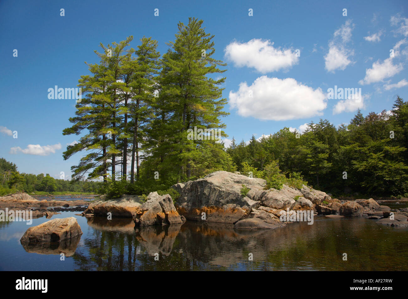 Moose River in the Adirondack Mountains of New York State Stock Photo ...