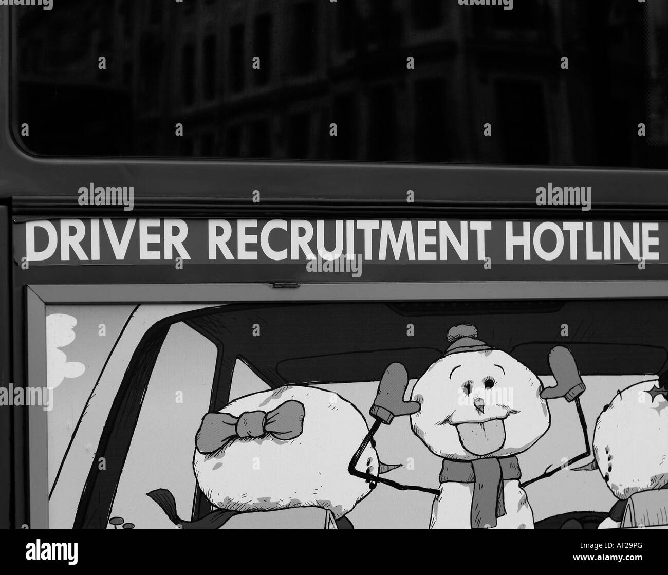 Part of bus driver recruitment notice together with a poster on the ...