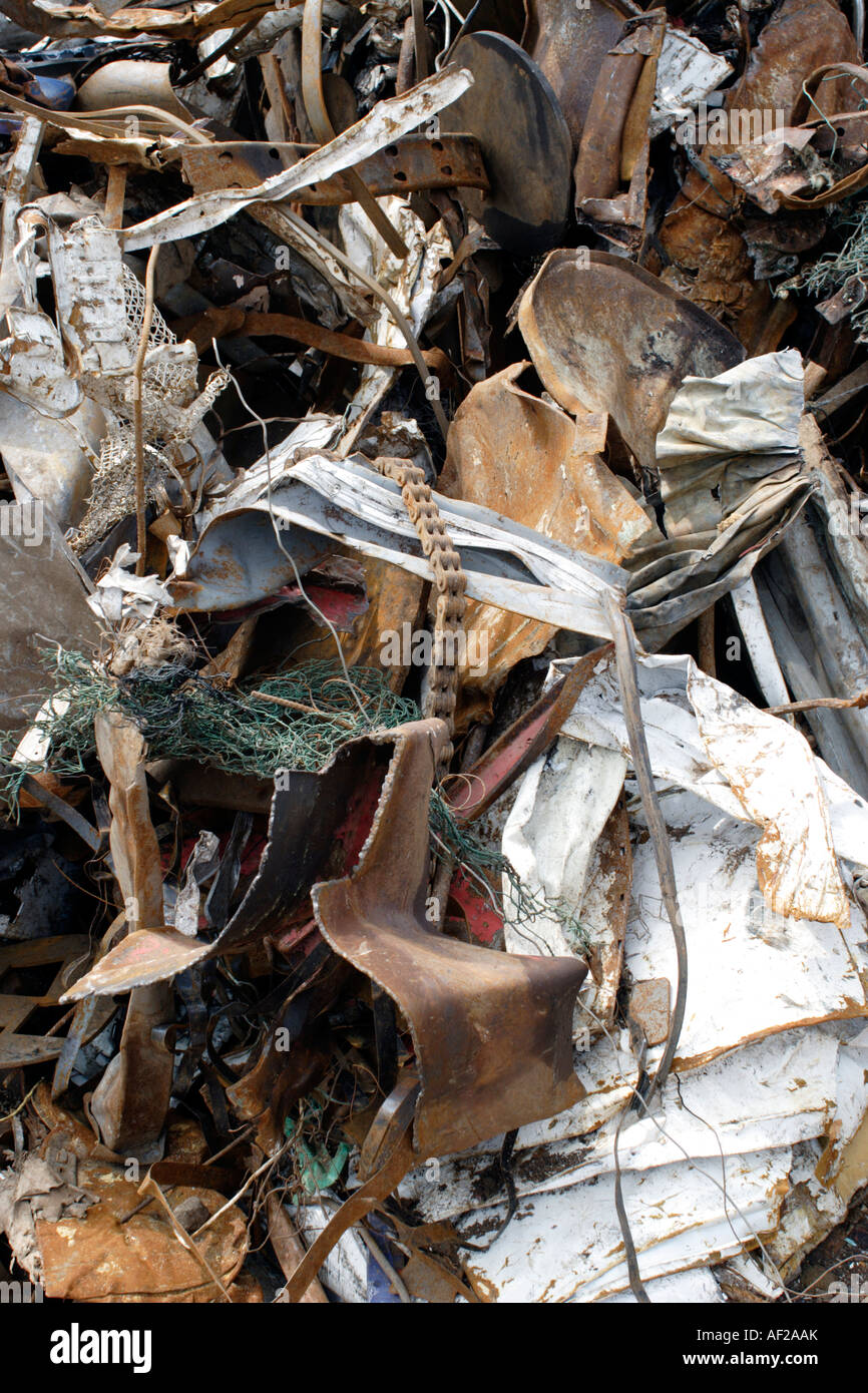 A confused pile of scrap metal Stock Photo - Alamy