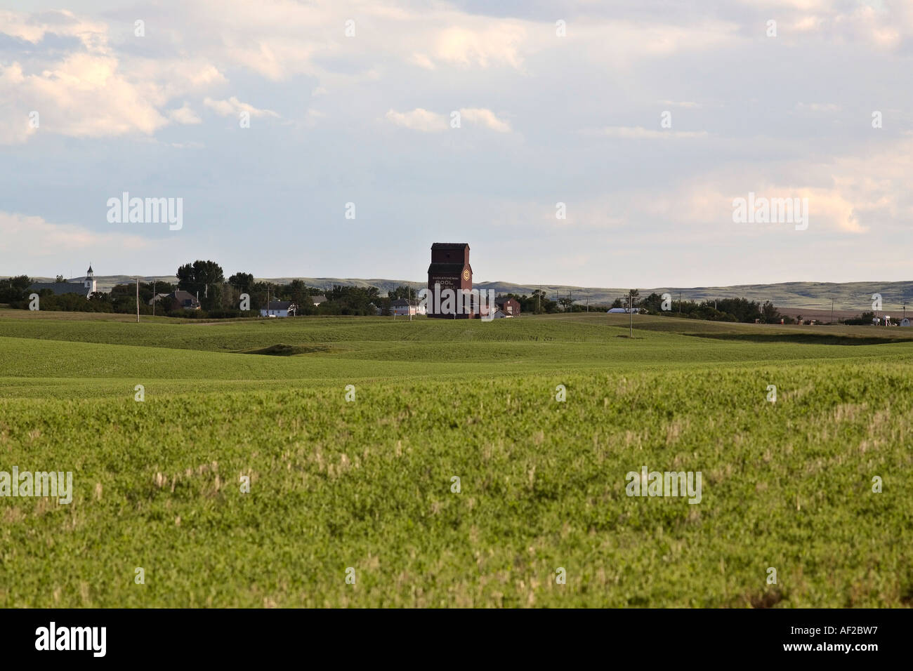 Spring Valley grain elevator in scenic Saskatchewan Canada Stock Photo ...