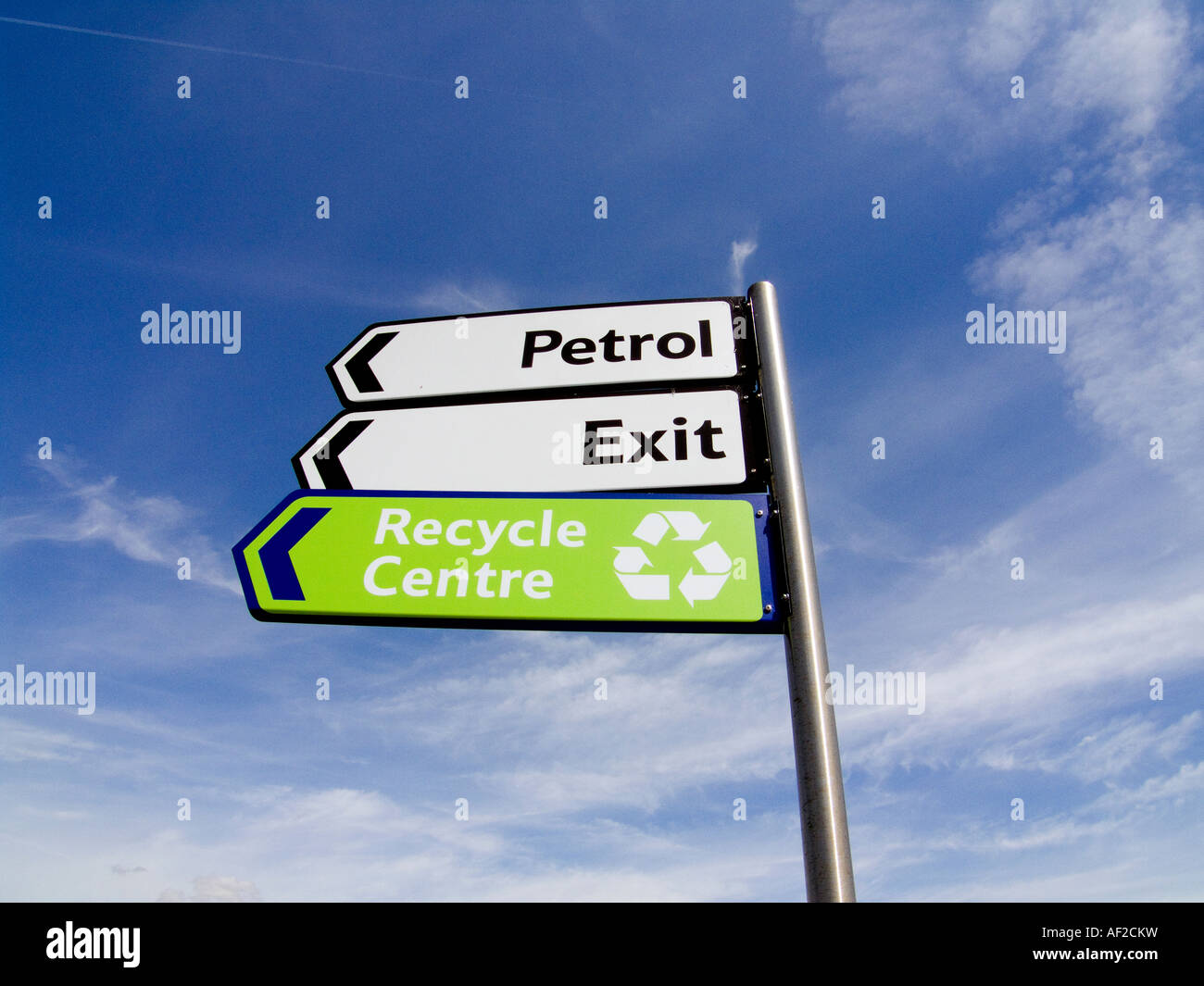 Petrol exit sign hi-res stock photography and images - Alamy
