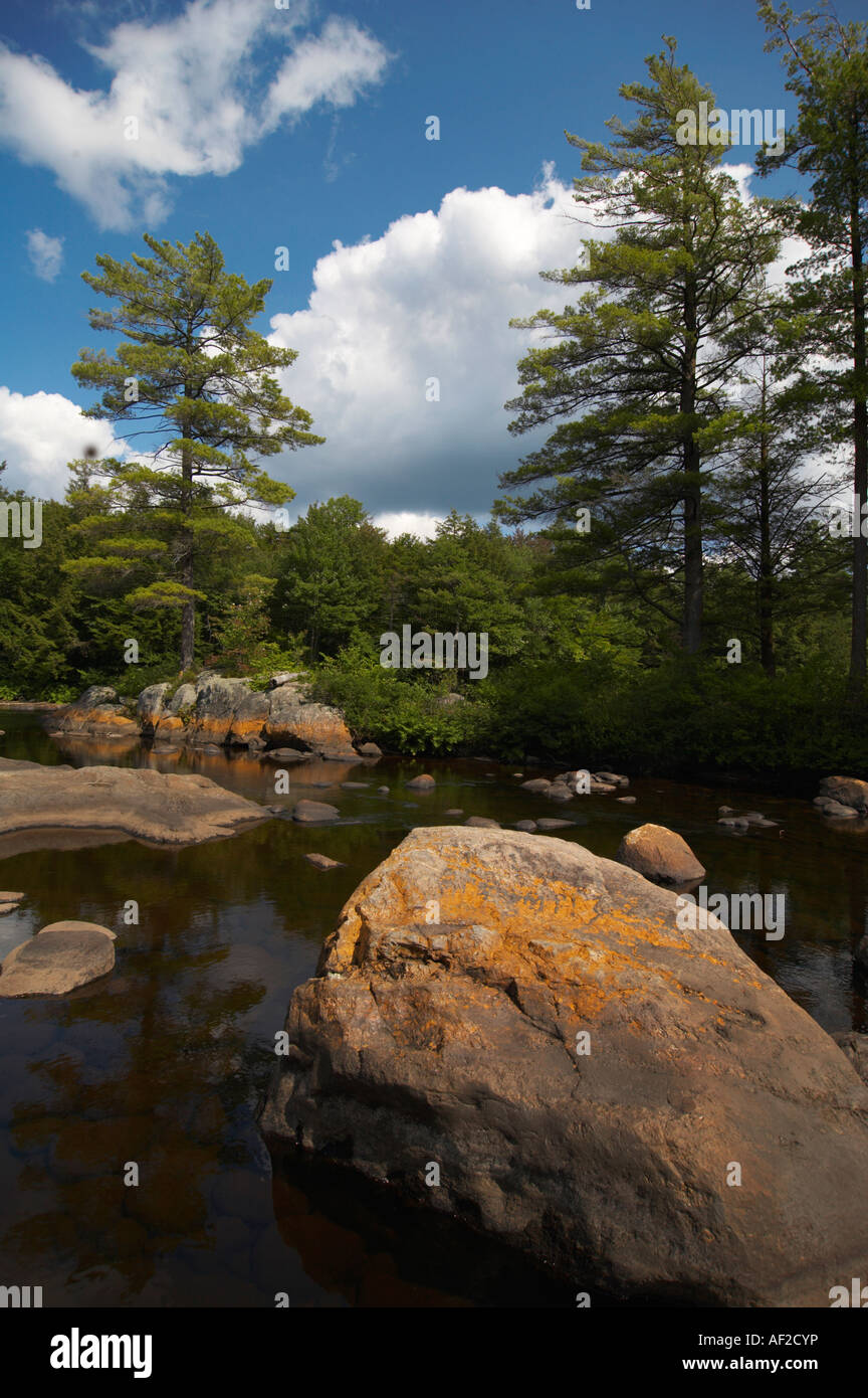 Moose River in the Adirondack Mountains of New York State Stock Photo ...