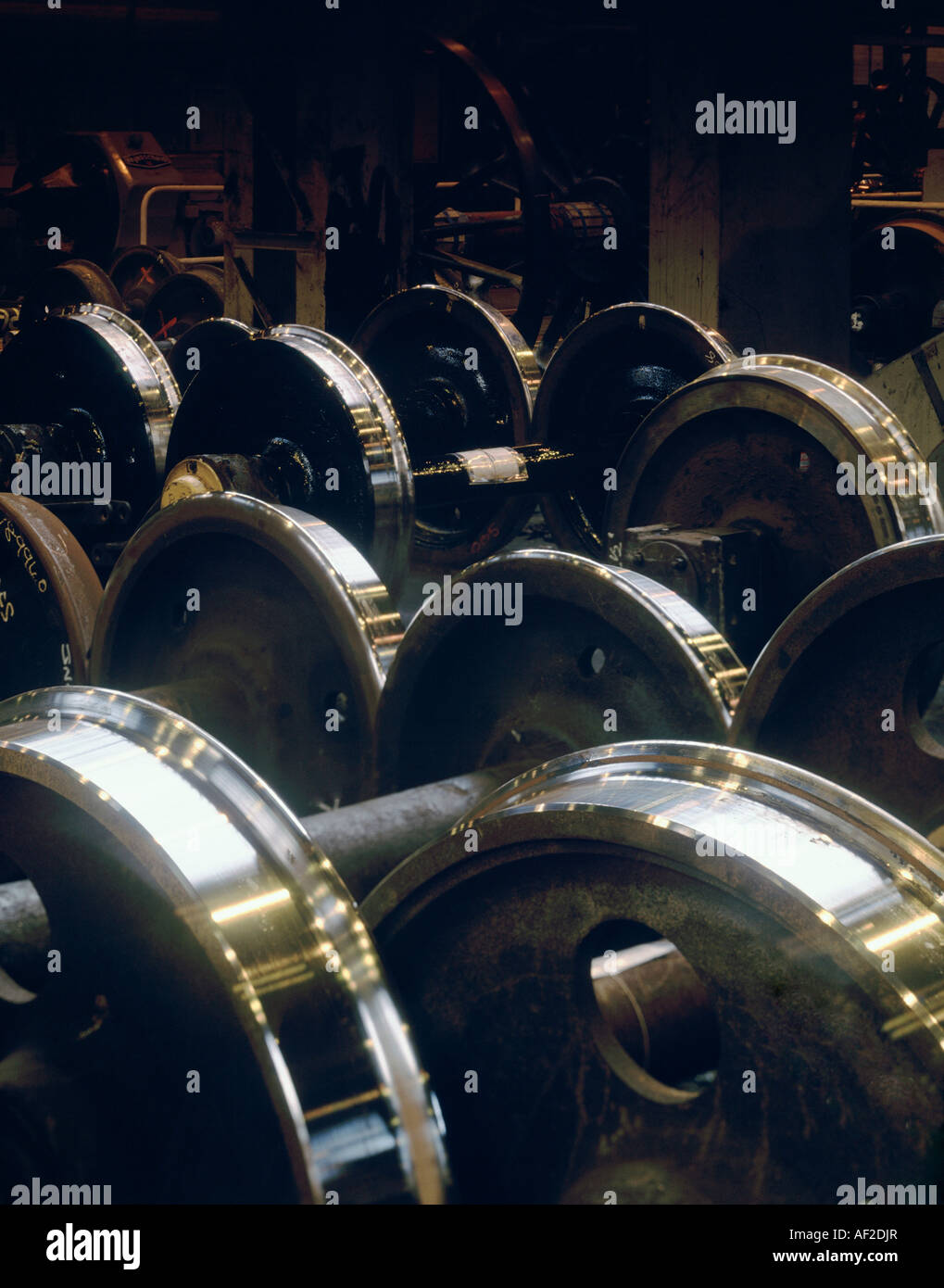 Railway carriage wheels hi-res stock photography and images - Alamy