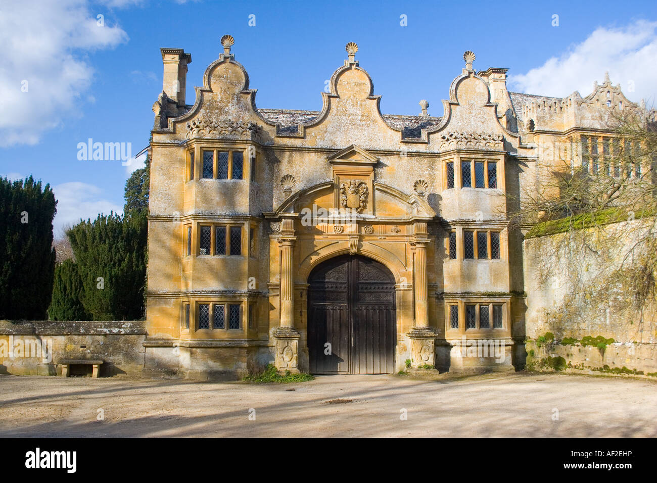 Jacobean 1631 gatehouse to Stanway Manor Gloucestershire built from ...