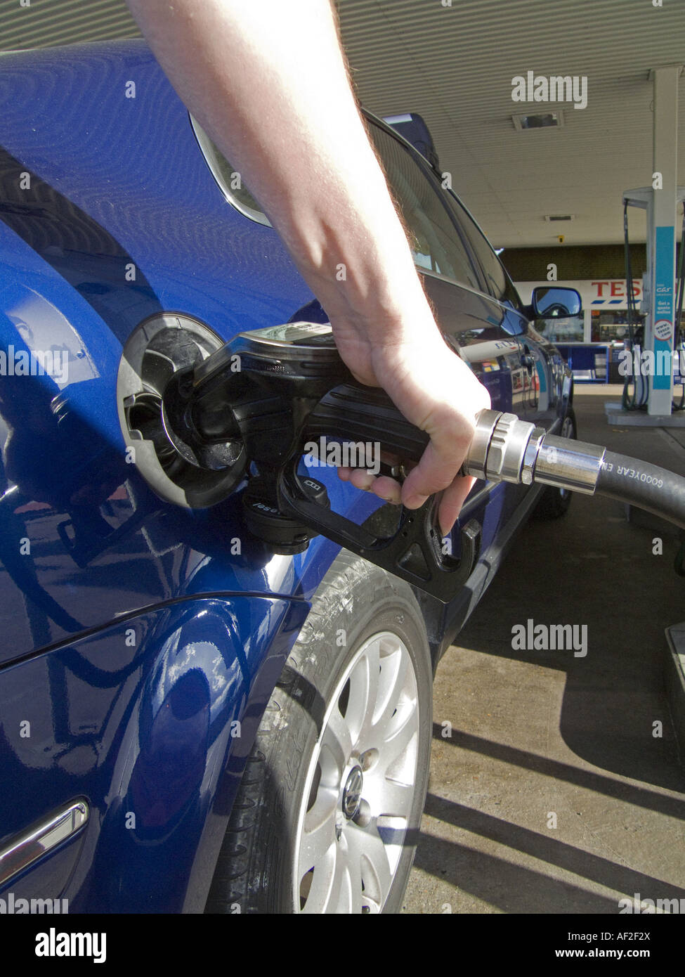Filling up with fuel Stock Photo - Alamy