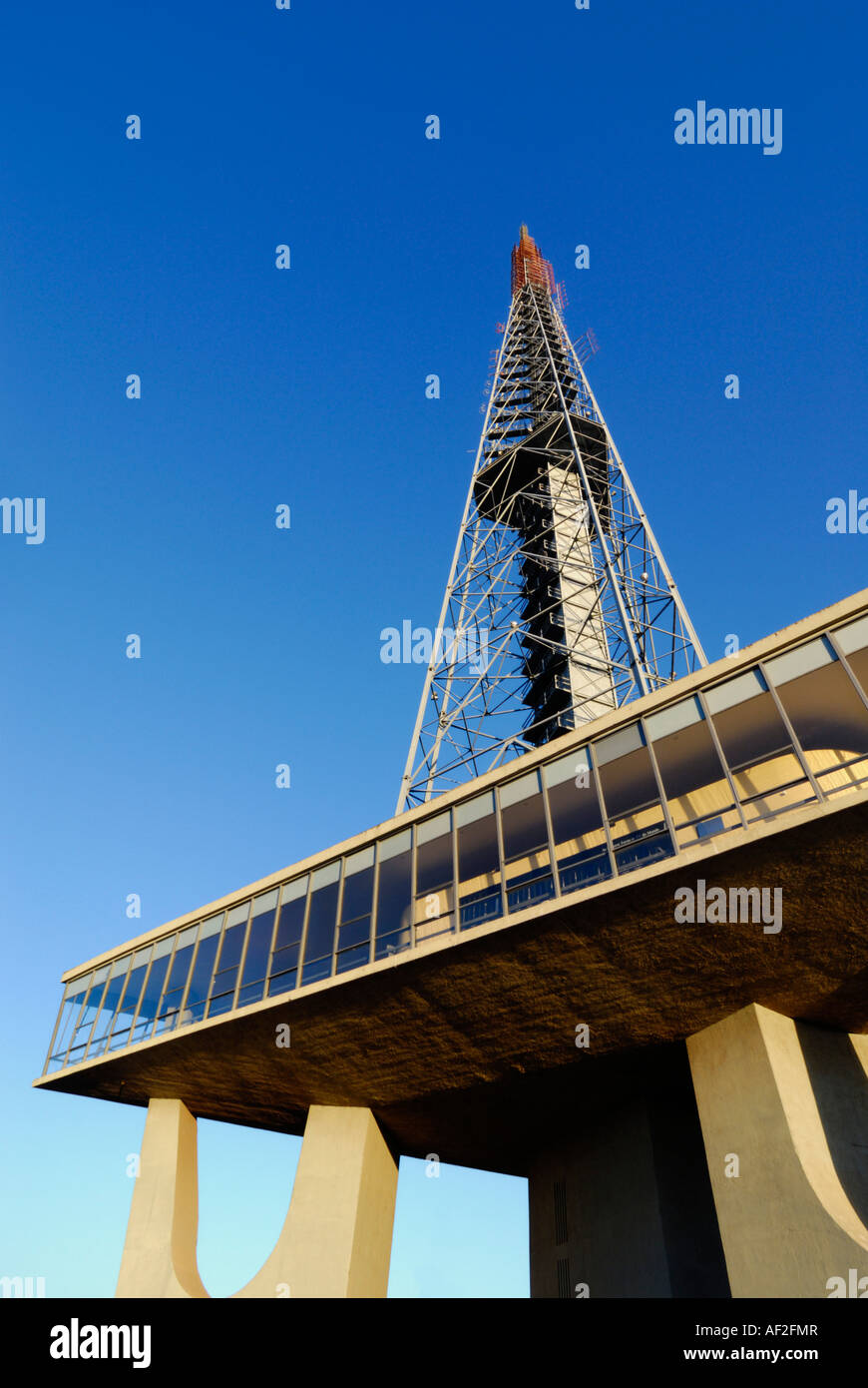 Brasilia TV Tower Brazil 224m height Architect Lucio Costa Stock Photo ...