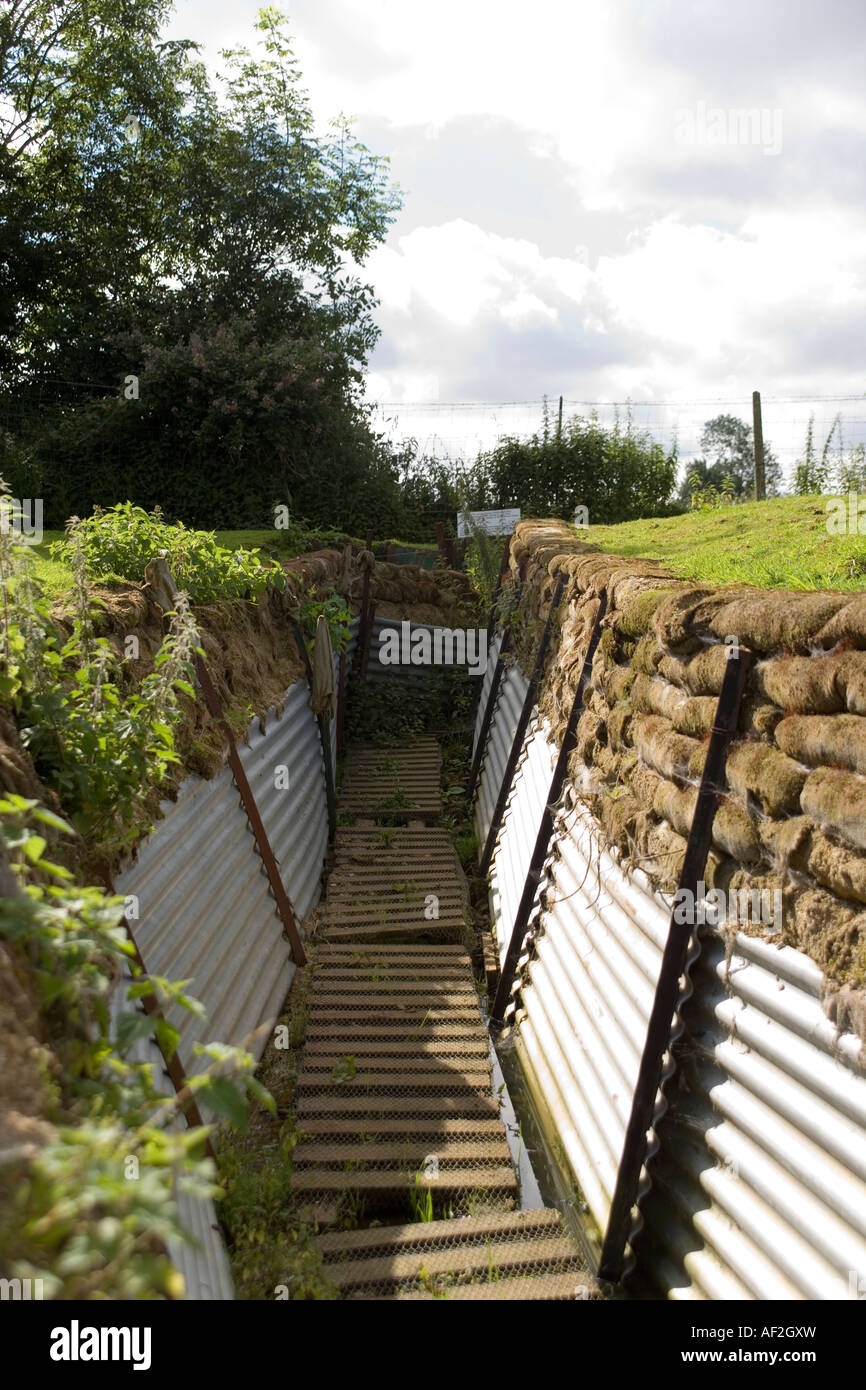 First World War restored trenches behind the Ocean Villas Tea Rooms ...