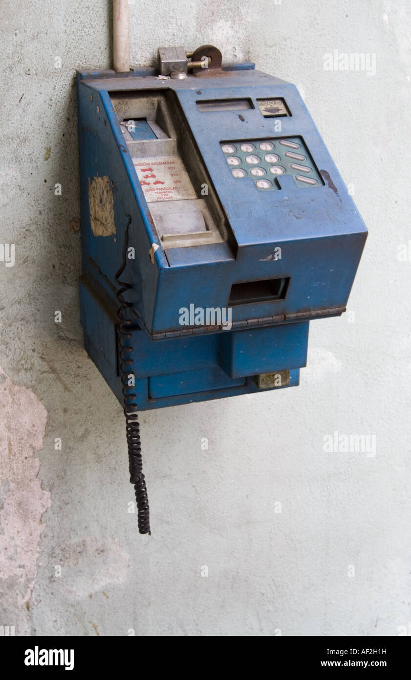 Old payphone in KL Stock Photo - Alamy