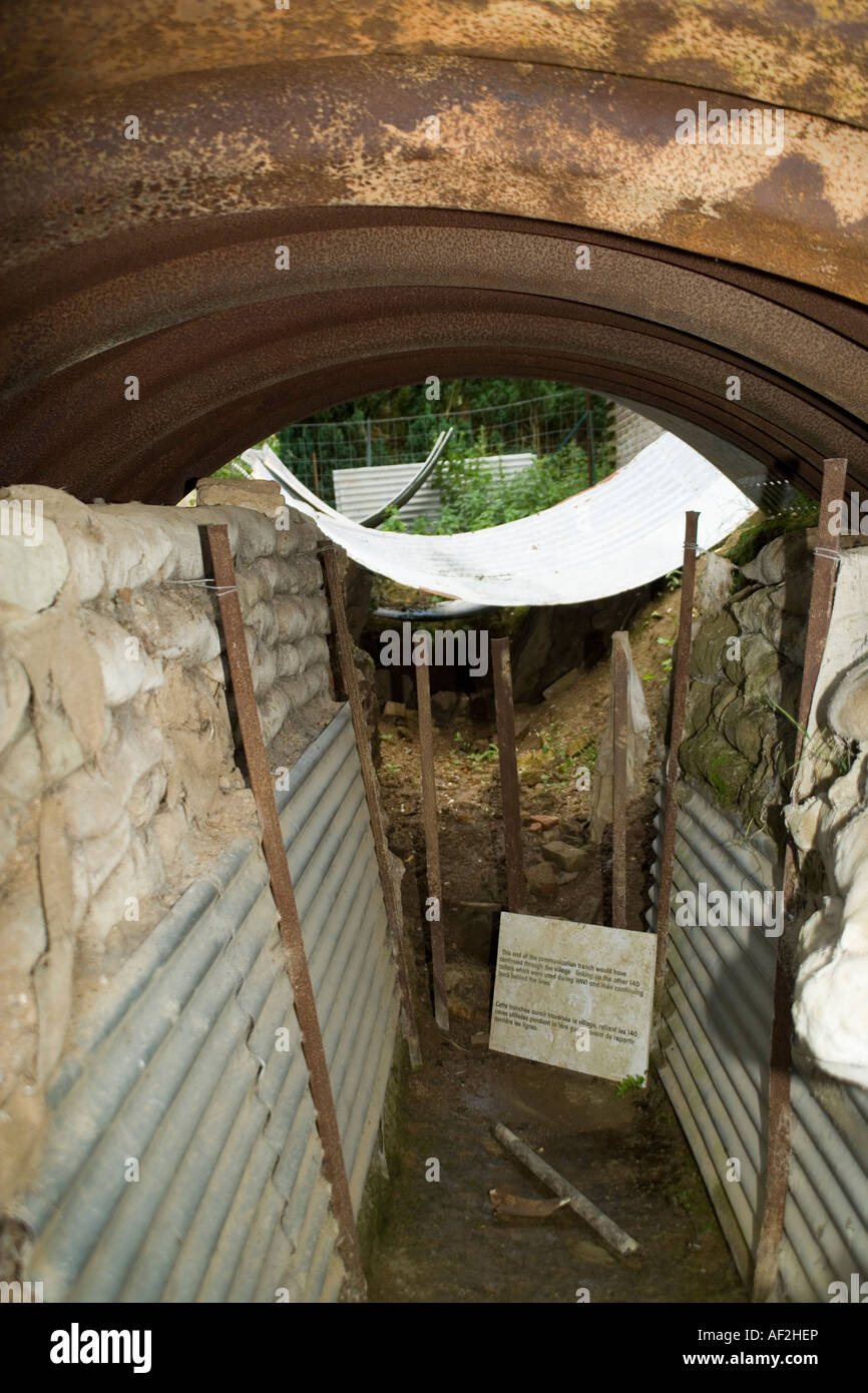 First World War restored trenches behind the Ocean Villas Tea Rooms ...