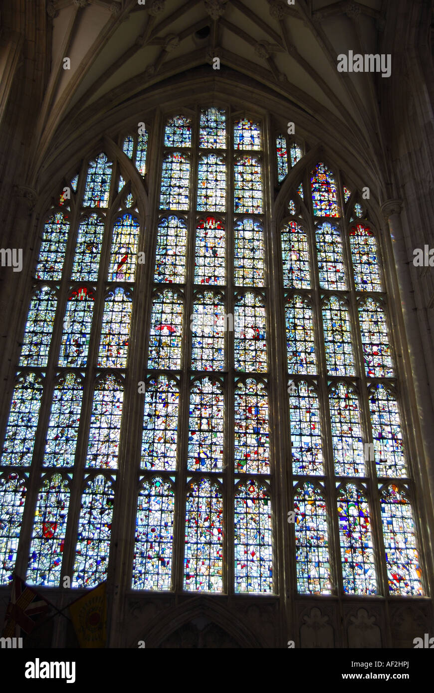 West window, winchester cathedral hi-res stock photography and images ...