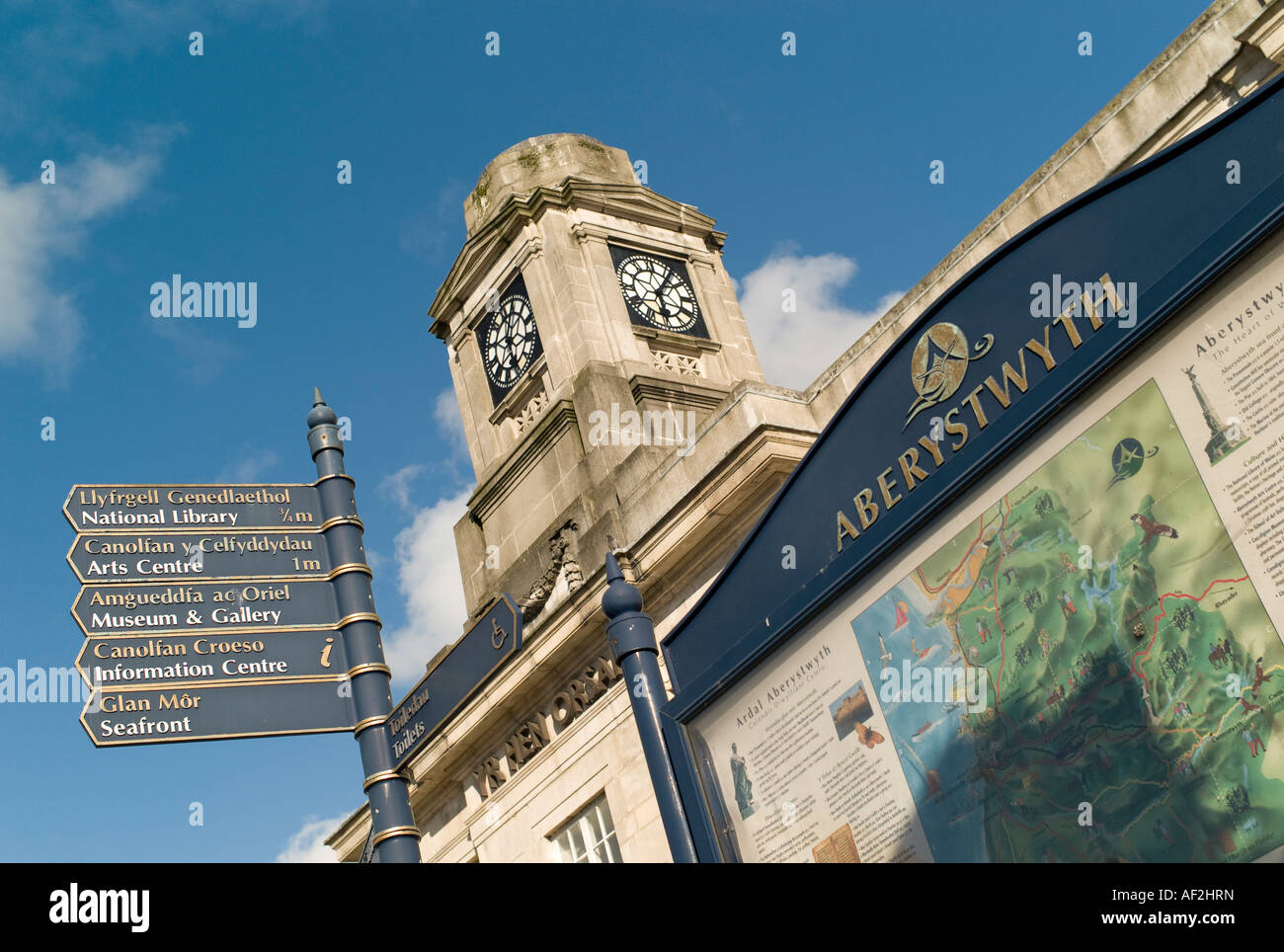 Aberystwyth map hi-res stock photography and images - Alamy