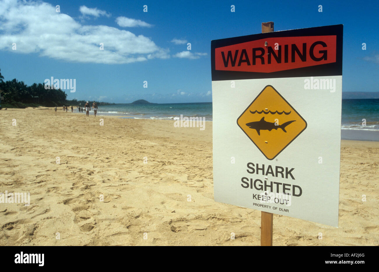 Shark attack sign hi-res stock photography and images - Alamy