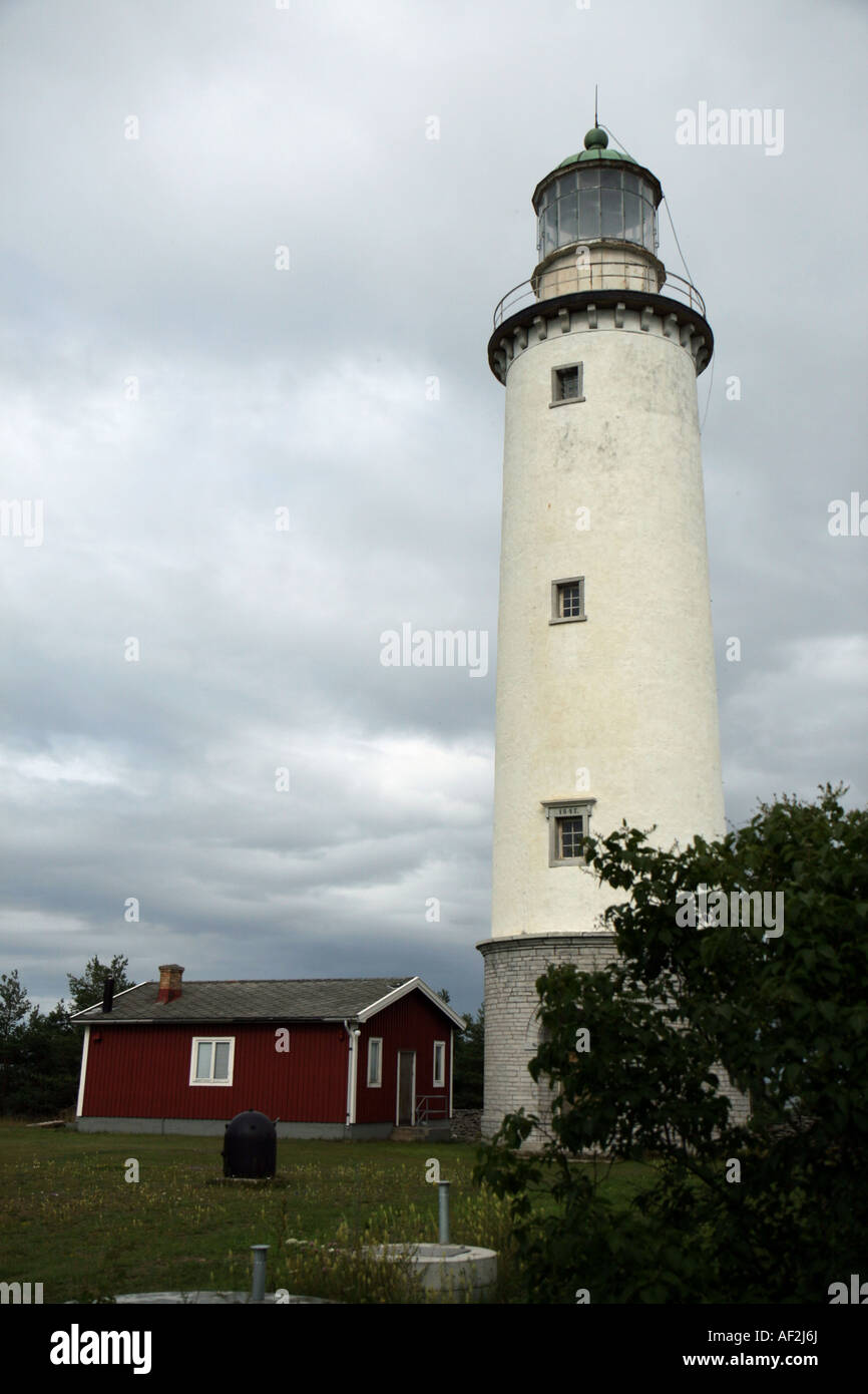 The northern lighthouse at Fårö Gotland Sweden Stock Photo - Alamy