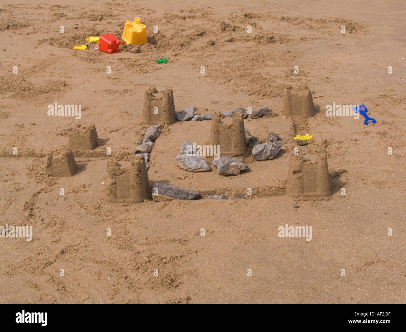 Sandcastle uk flag hi-res stock photography and images - Alamy