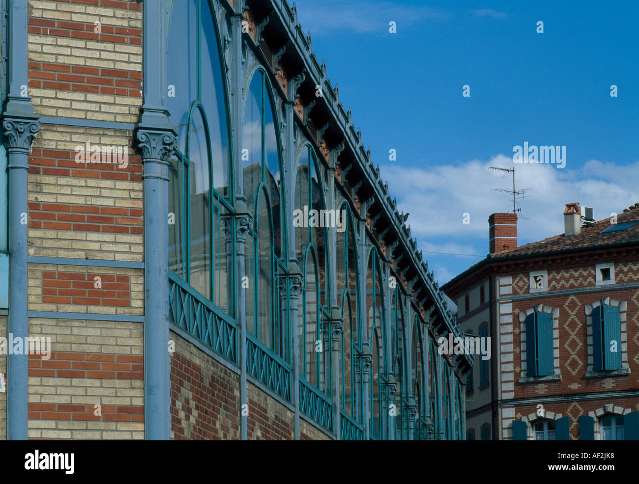 The Covered Market, Albi, 1902 Stock Photo - Alamy