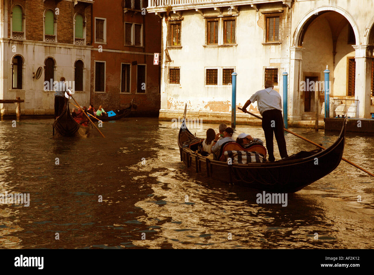 Venice architecture house windows gondola canal reflection Stock Photo ...