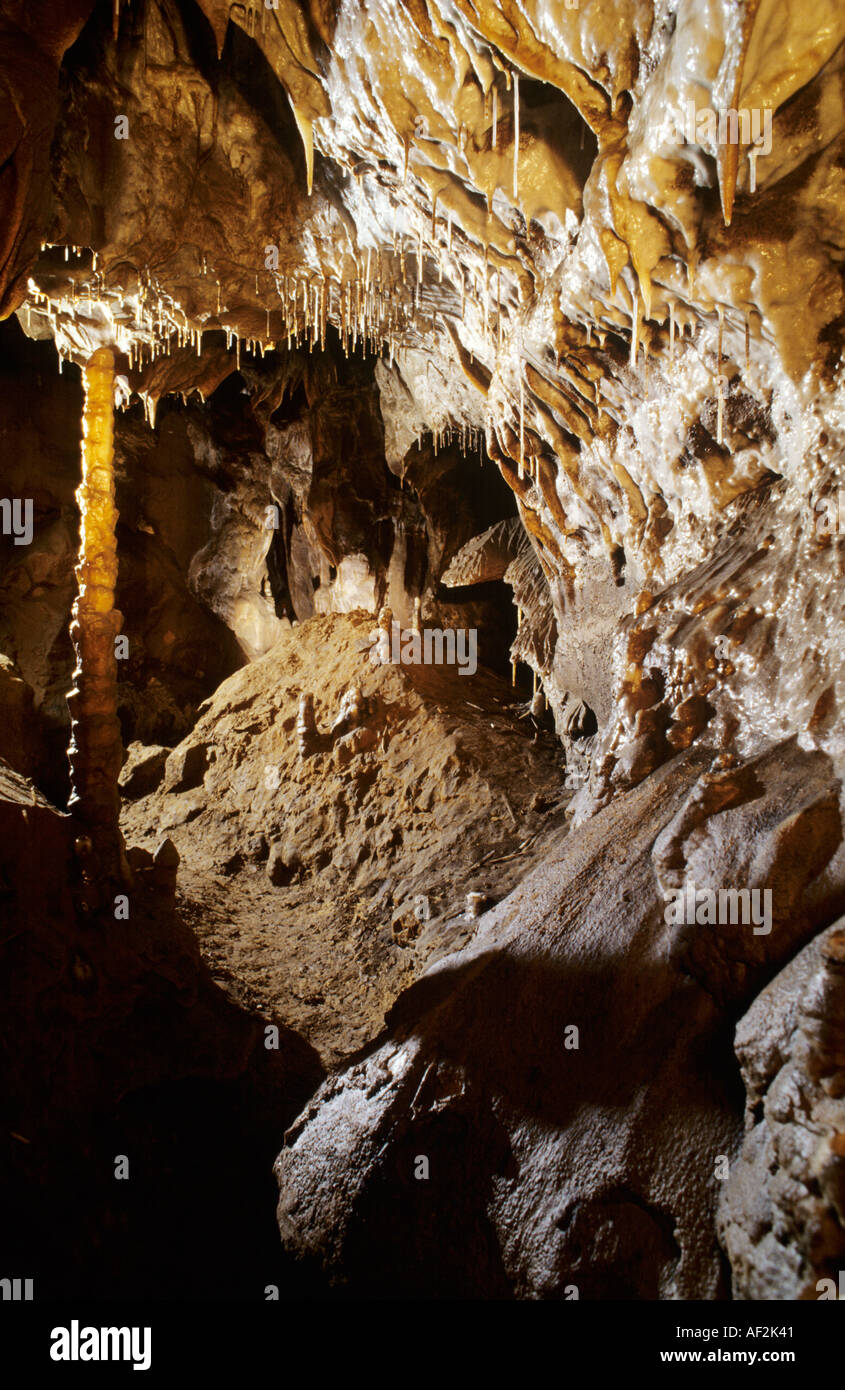 Stalactites and a large stalagmite in Great Expectation a newly ...