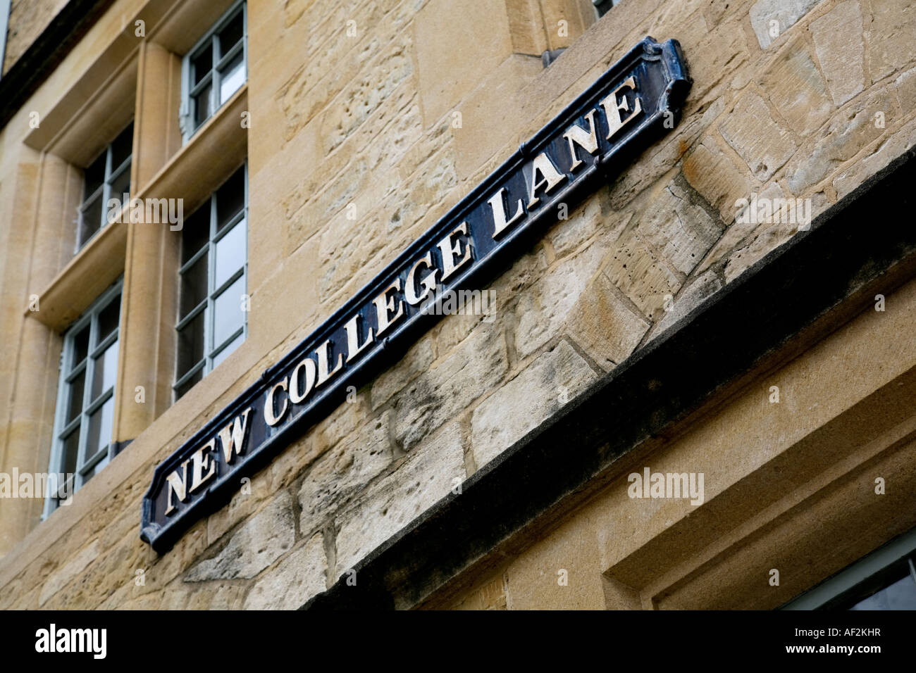 New College Lane road sign, Oxford, England Stock Photo - Alamy