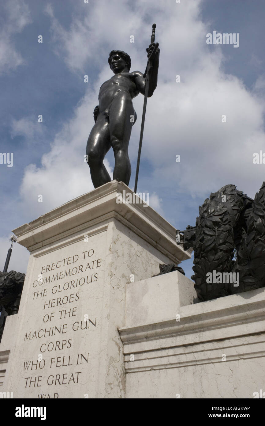 Memorial to machine gun corps hi-res stock photography and images - Alamy