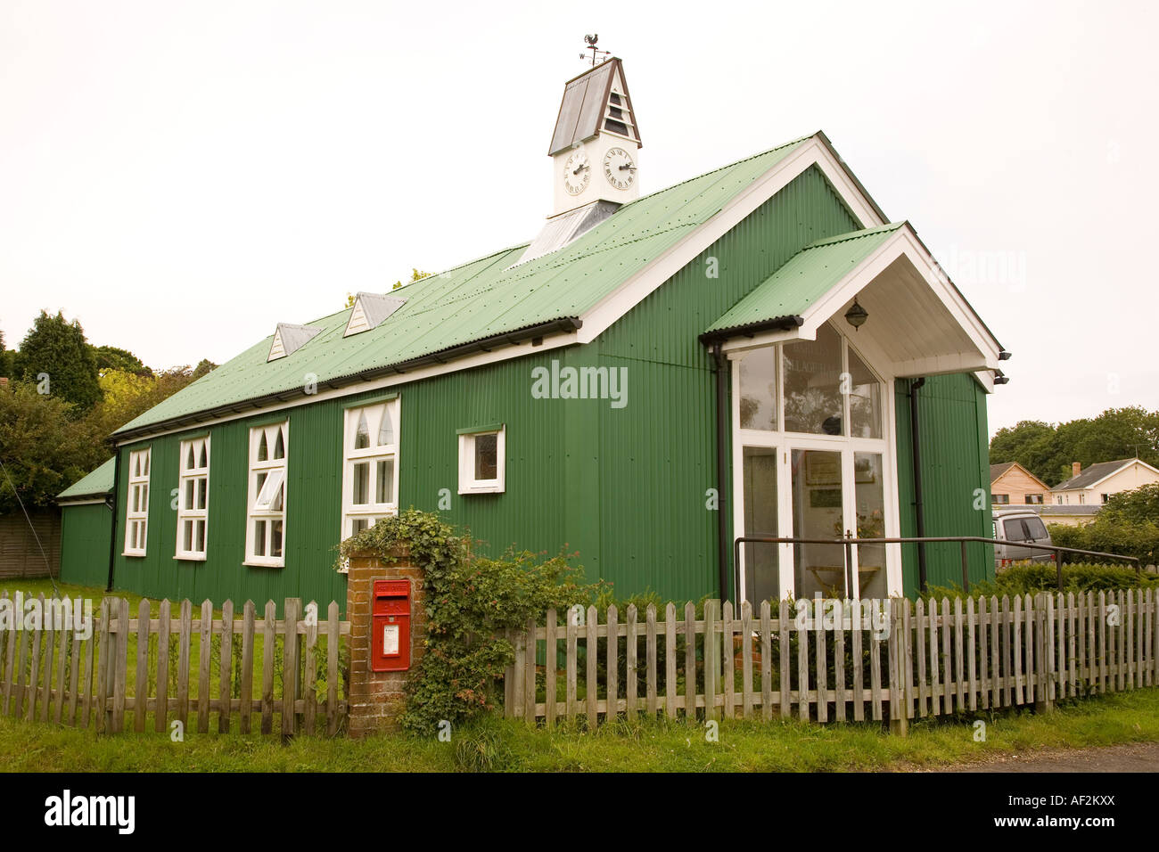 Bartley Village Hall New Forest Hants UK Also known as the Tin Church ...