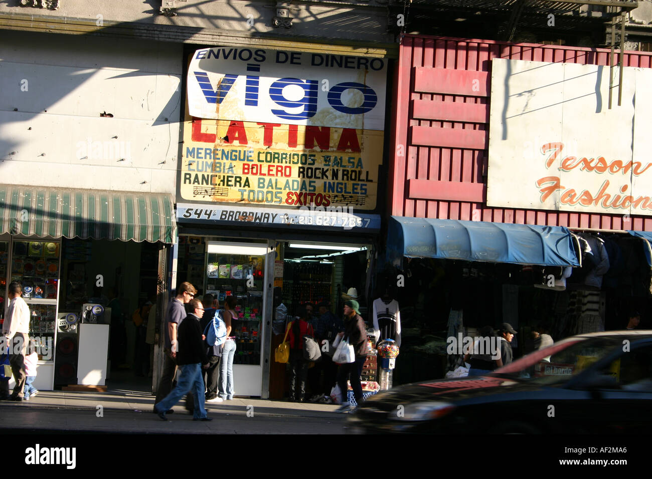 Signs above shops in downtown Los Angeles Stock Photo - Alamy