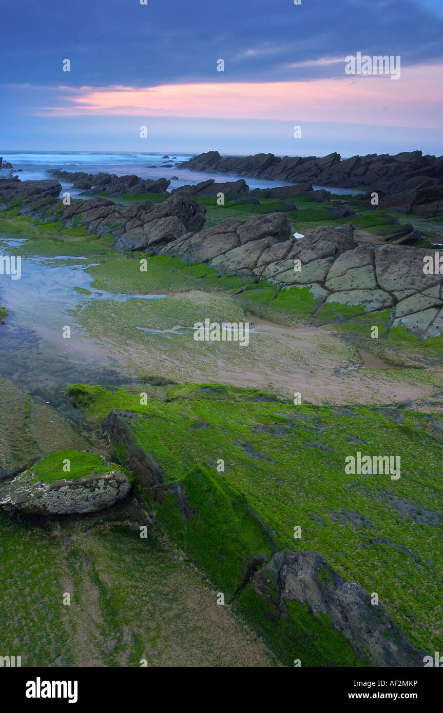 Geological Formation Barrika beach, Biscay, Basque Country, Spain ...