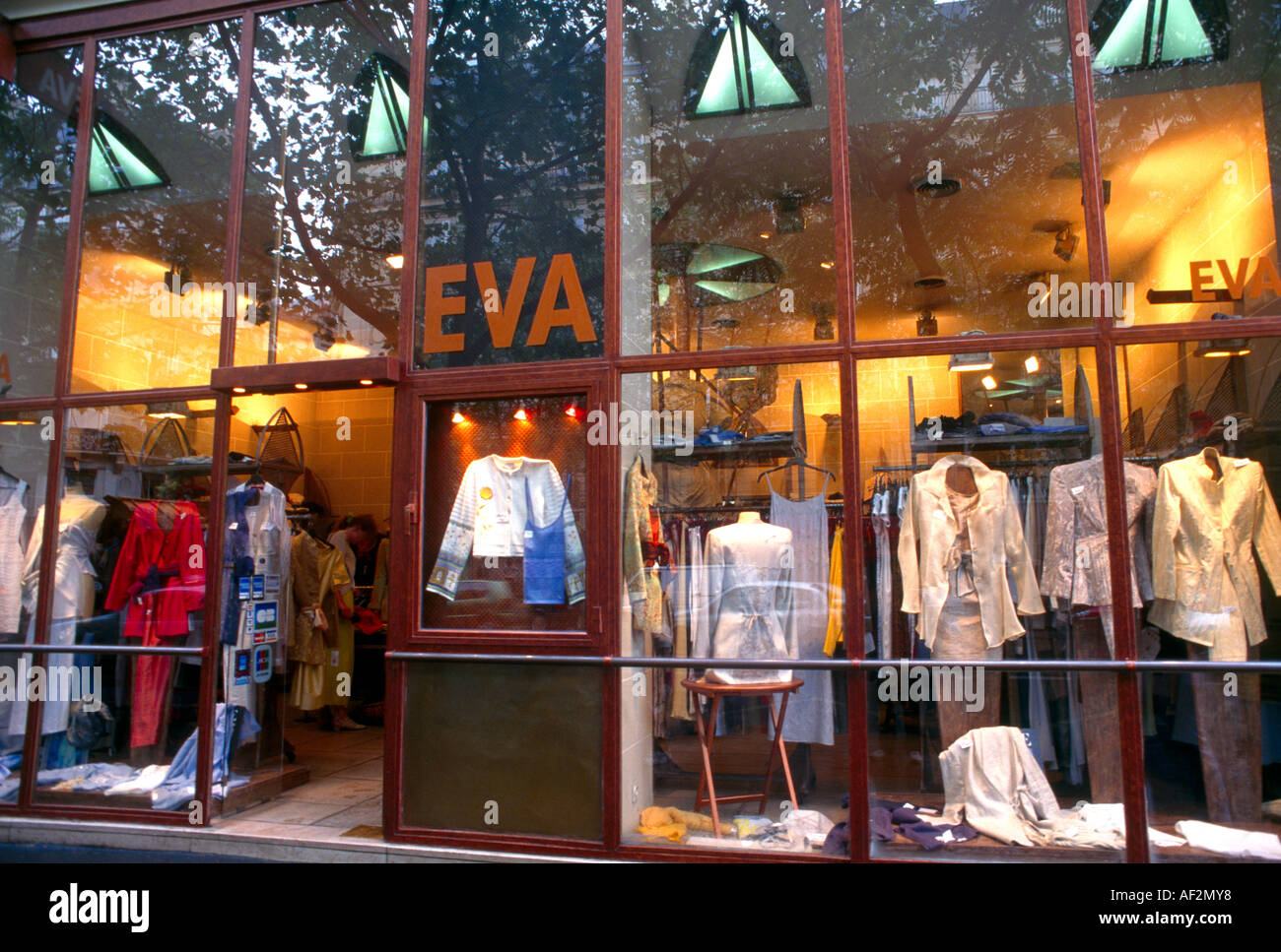 Paris France Boulevard St Germain Eva Exclusive Fashions Stock Photo ...