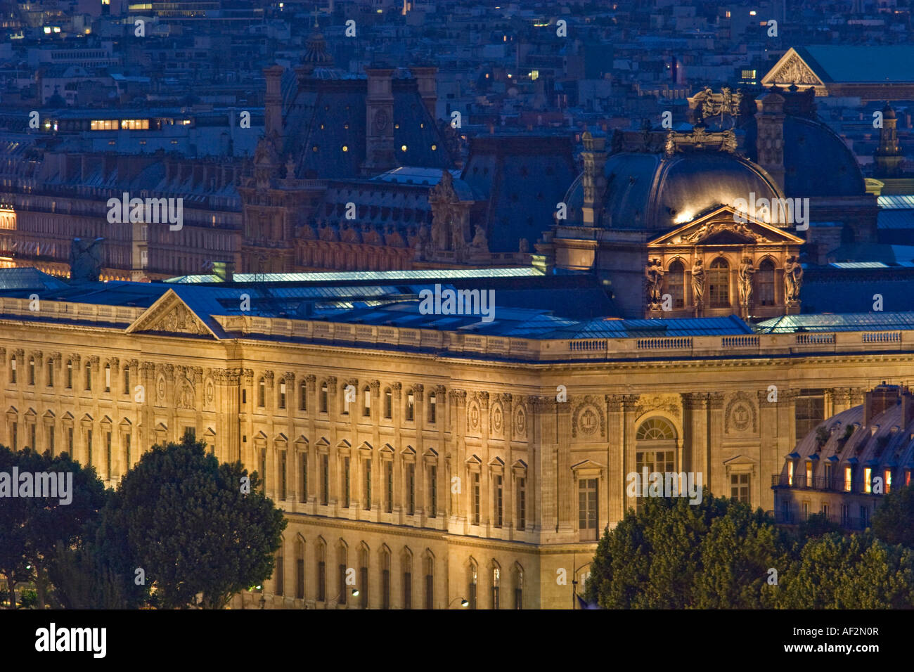 Aerial view of louvre museum hi-res stock photography and images - Alamy