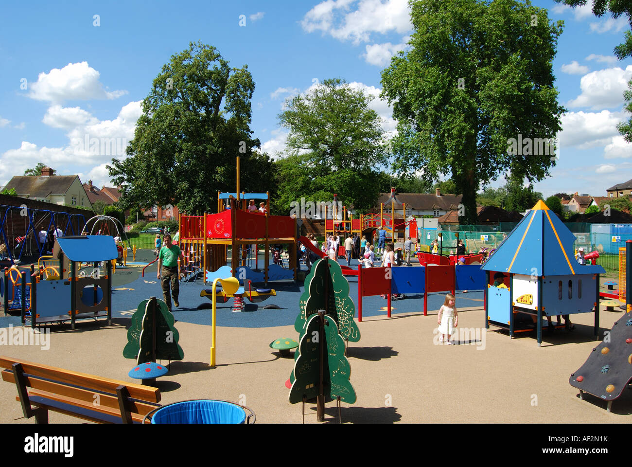 Children's playground, Court Garden, Marlow, Buckinghamshire, England ...