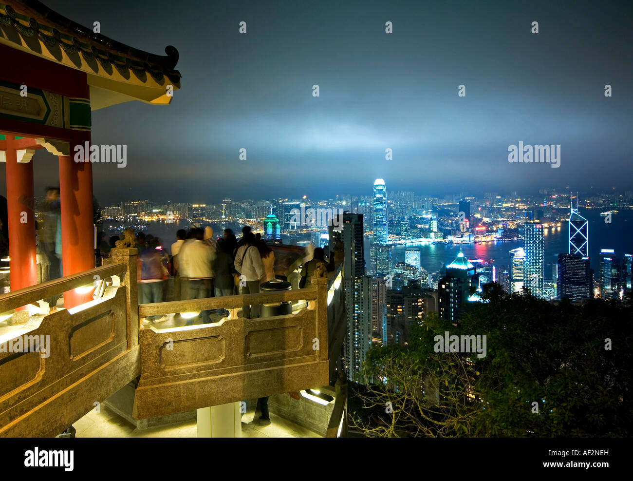 Night View of Hong Kong from The Peak Viewing Platform, Hong Kong ... Night View of Hong Kong from The Peak Viewing Platform, Hong Kong ...