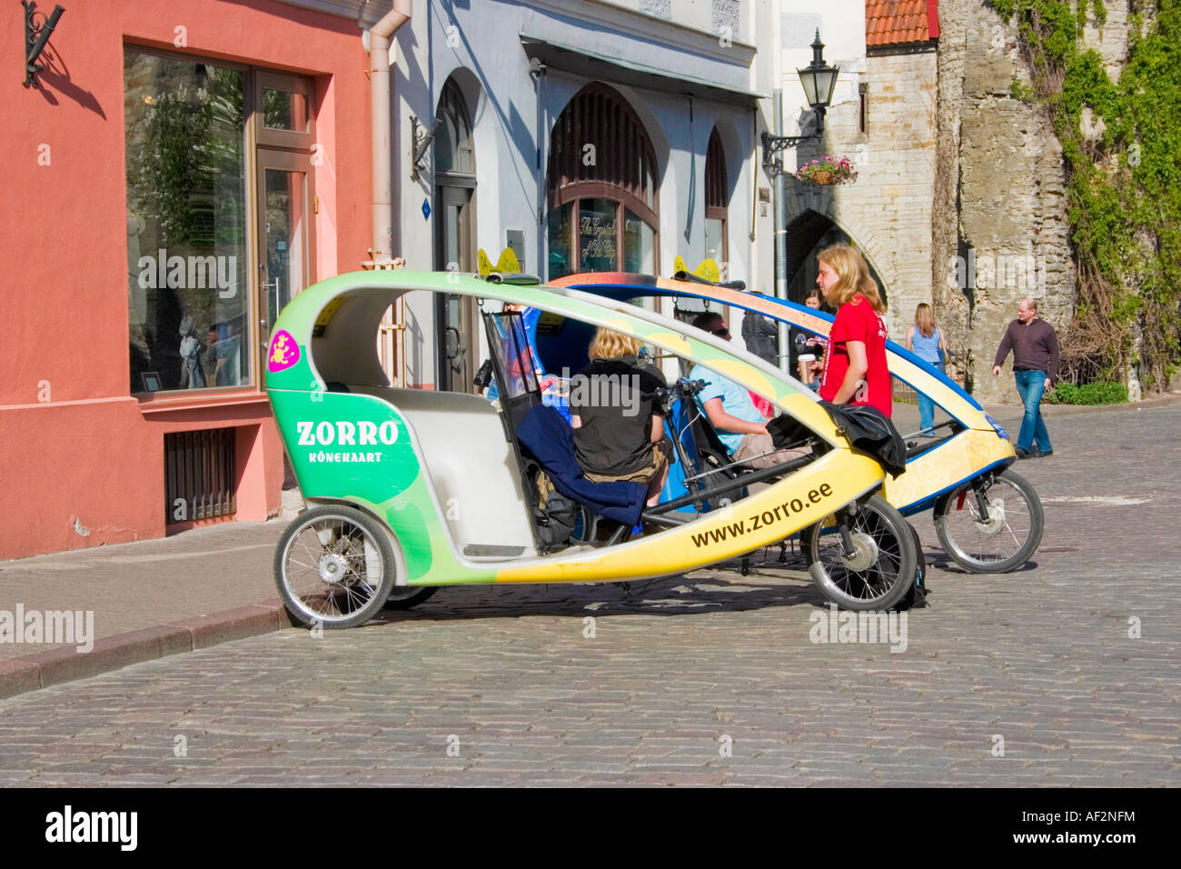 Bicycle Taxis Tallinn Estonia Stock Photo - Alamy