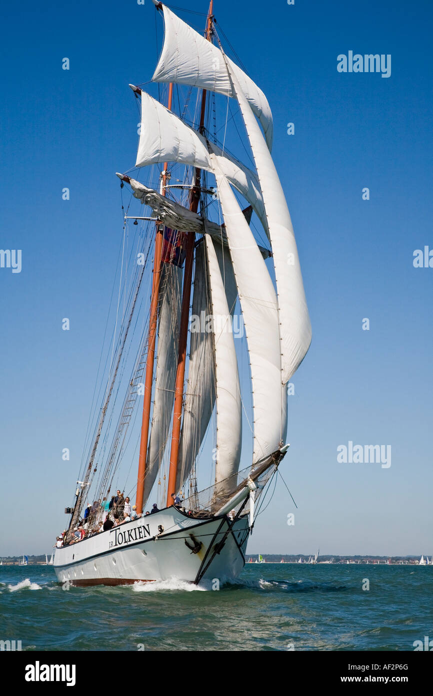 J R Tolkien is an elegant gaff topsail schooner of 42 metres sailing in ...