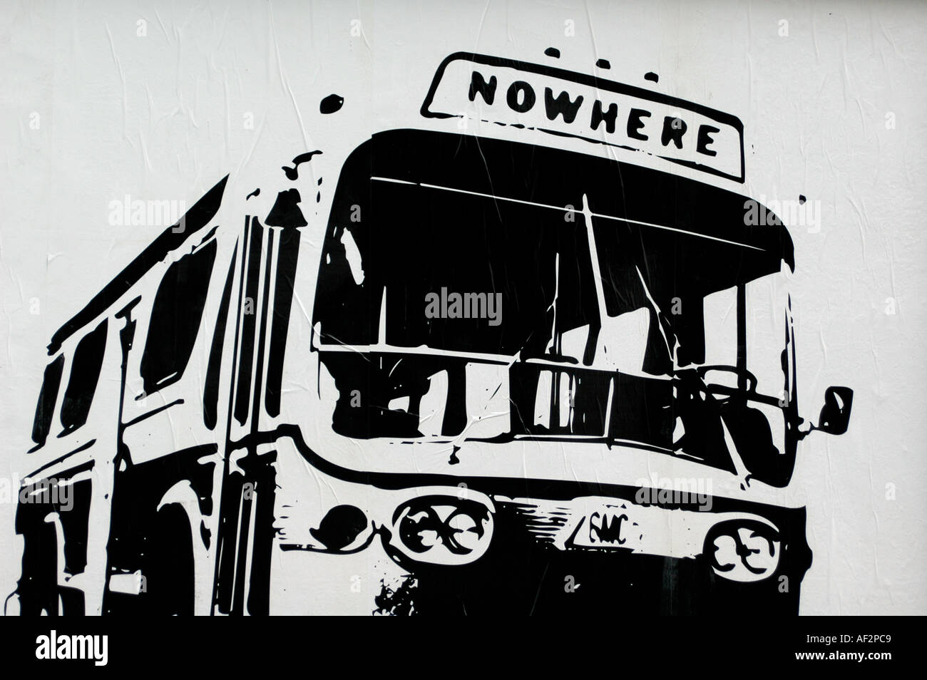 London street art bus hi-res stock photography and images - Alamy