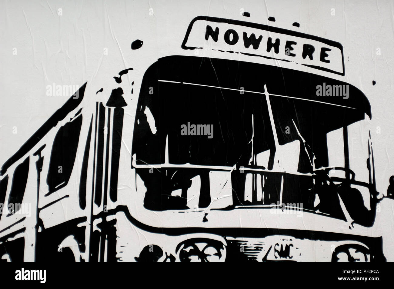 Artwork poster on bus hi-res stock photography and images - Alamy