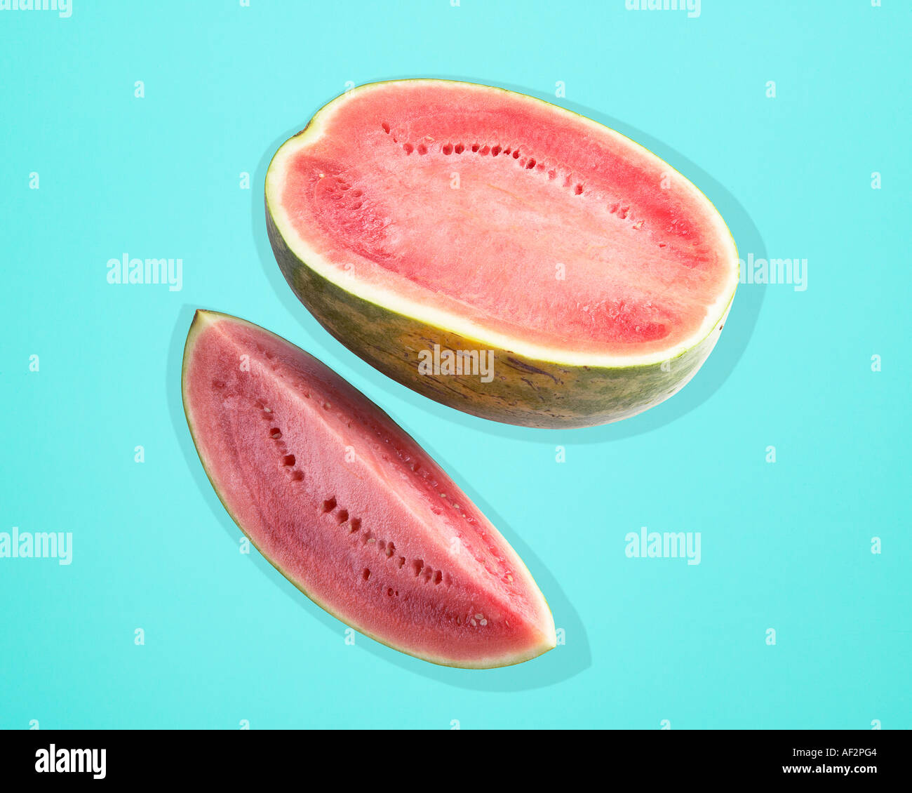 Red Rocket Stock Sliced watermelon on color background with clipping ...