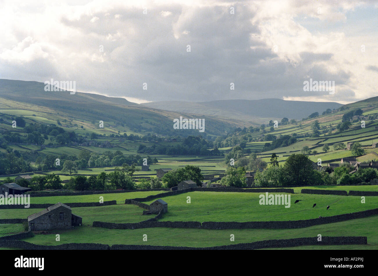 View of a valley in Cumbria England UK Stock Photo - Alamy