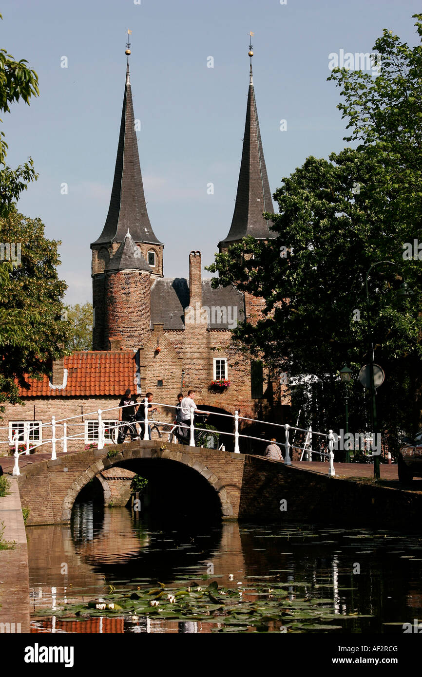 Eastern Gate in Delft Netherlands Oostpoort Stock Photo - Alamy