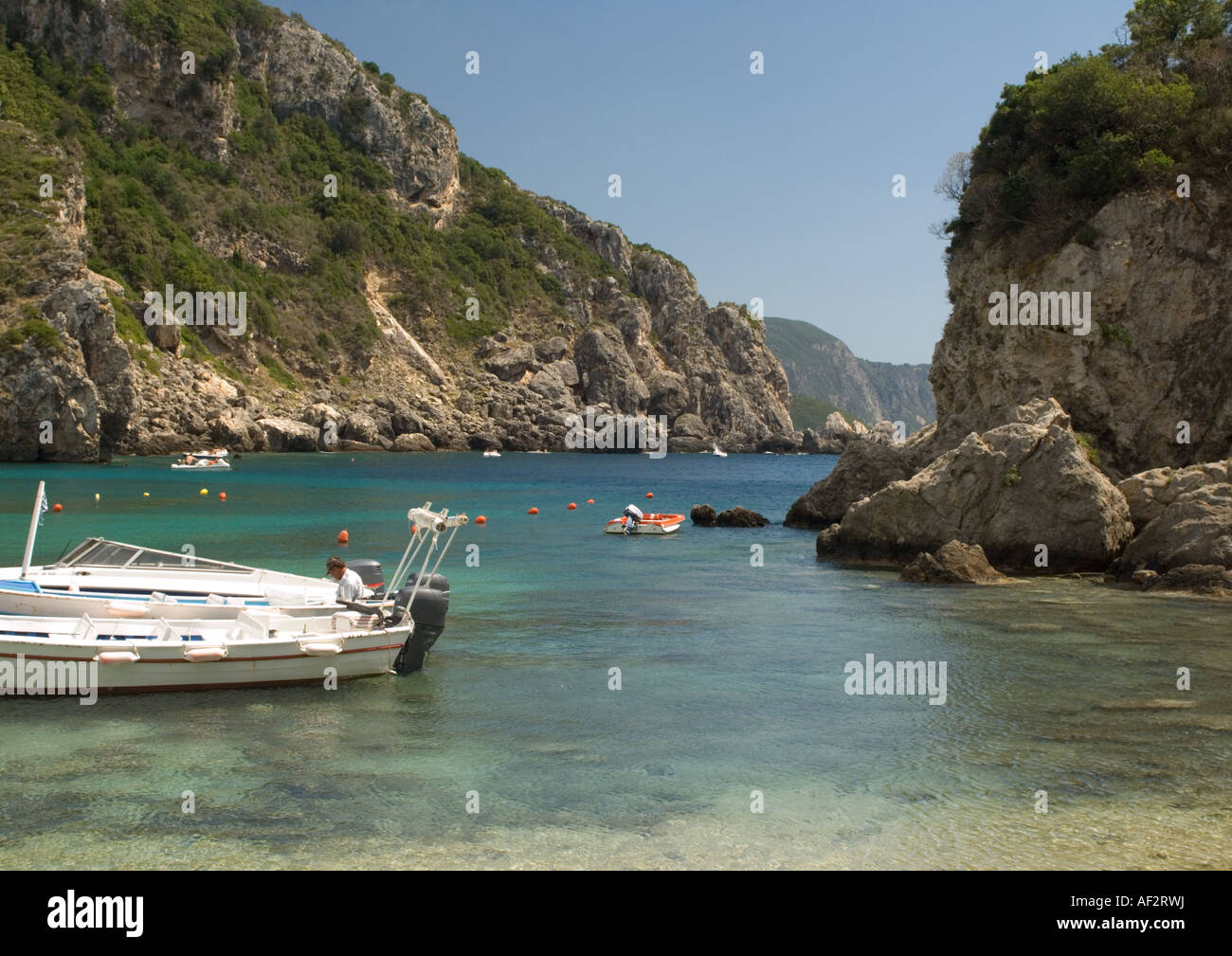 Fishing Cove, Corfu, Greece Stock Photo - Alamy